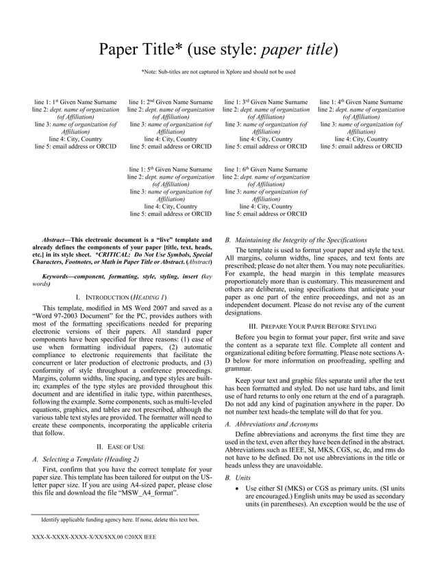 conference-template | PDF