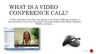 Video Conference Etiquette | PPTX