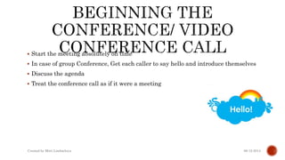Video Conference Etiquette | PPTX
