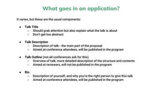 Conference Applications Workshop | PPT
