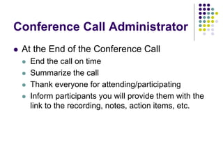 Conference Call Etiquette | PPTX