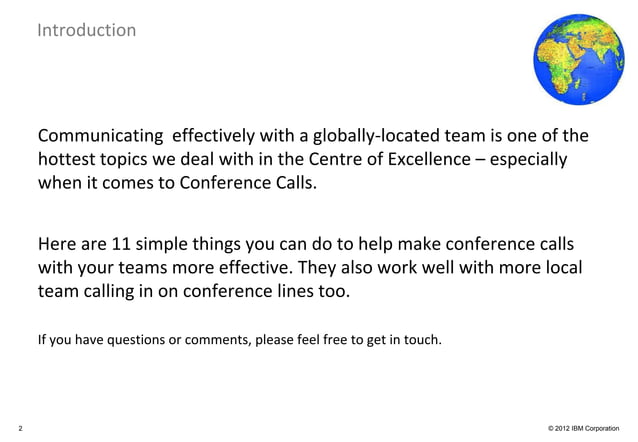 Conference Call Etiquette | PDF