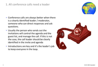 Conference Call Etiquette | PDF