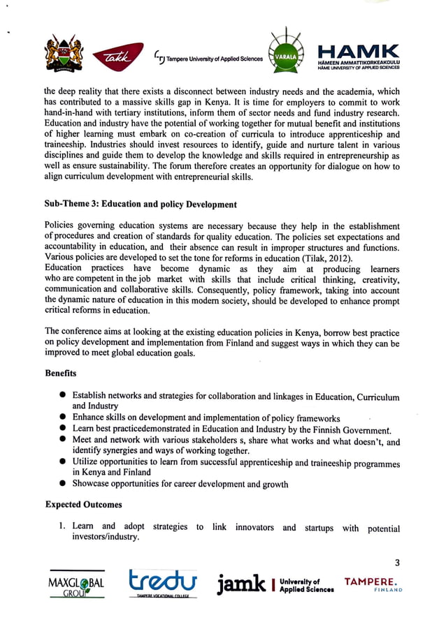 CONFERENCE CONCEPT NOTE.pdf | Education industry | Industries