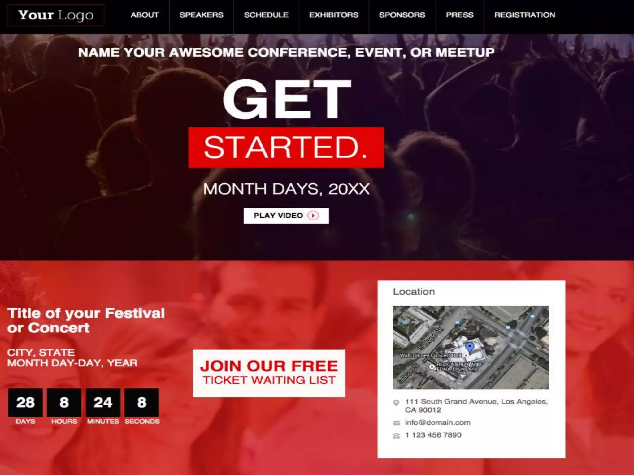 Conference, EVENT, Meetup, SUMMIT, Festival | LeadPages Template | PPTX