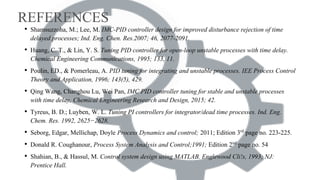 Comparison of PID controller tuning methods for unstable systems | PPTX