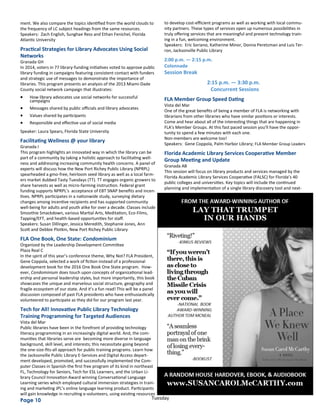Florida Library Association 2016 Conference Guide | PDF
