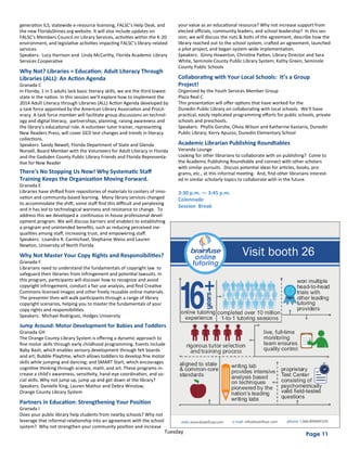 Florida Library Association 2016 Conference Guide | PDF