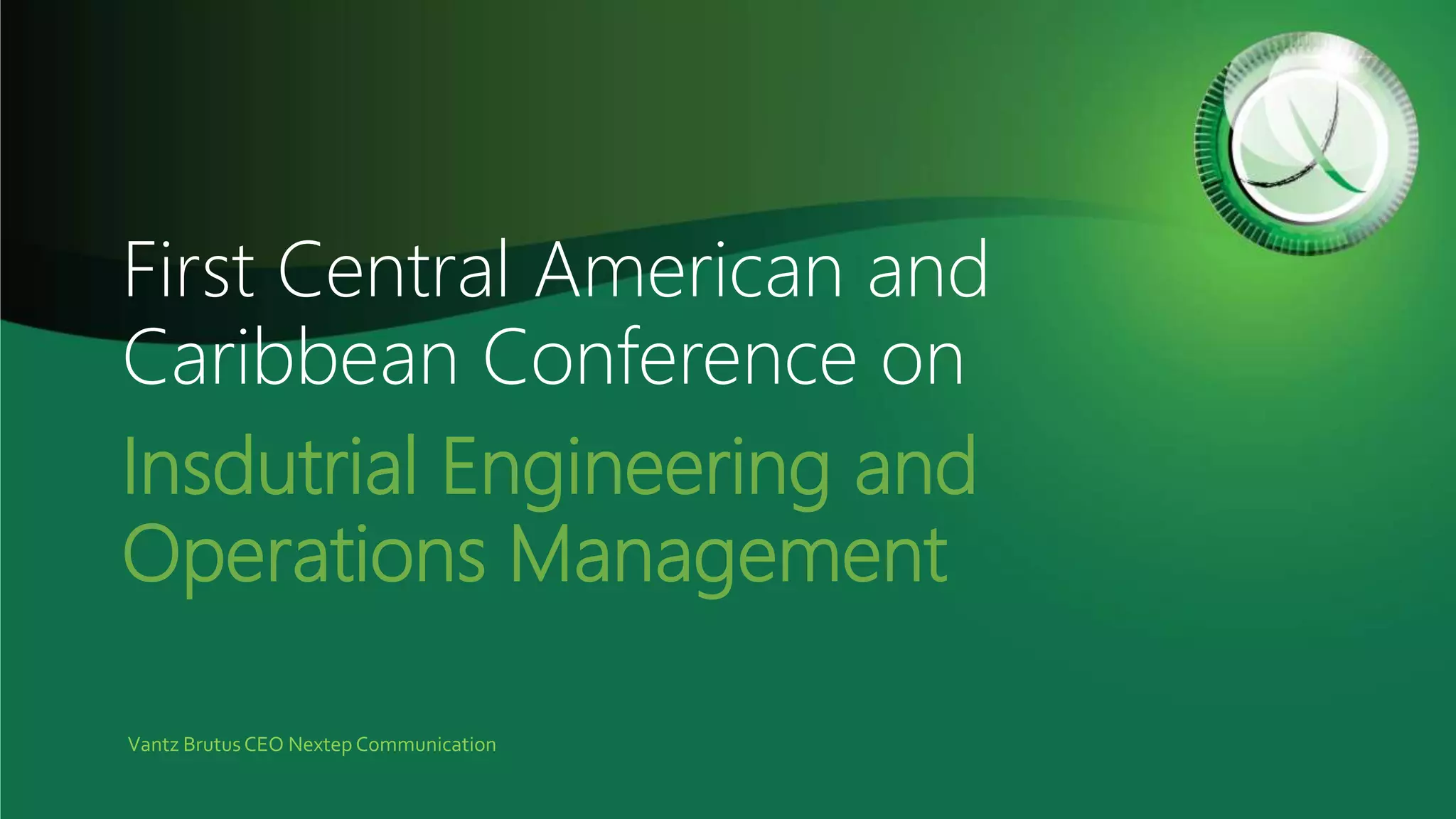 IEOM Conference June 2021 | PPTX