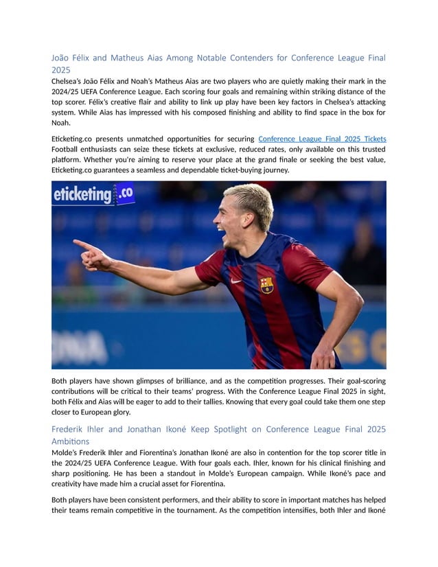 Conference League Final Notion: Marc Gui | PDF