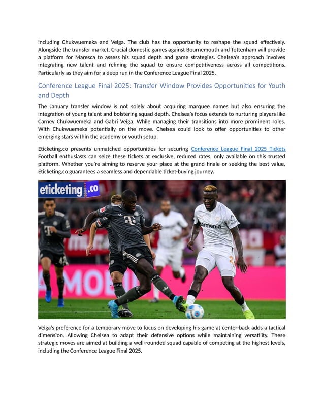 Conference League Final Traction: Key Bo | DOCX