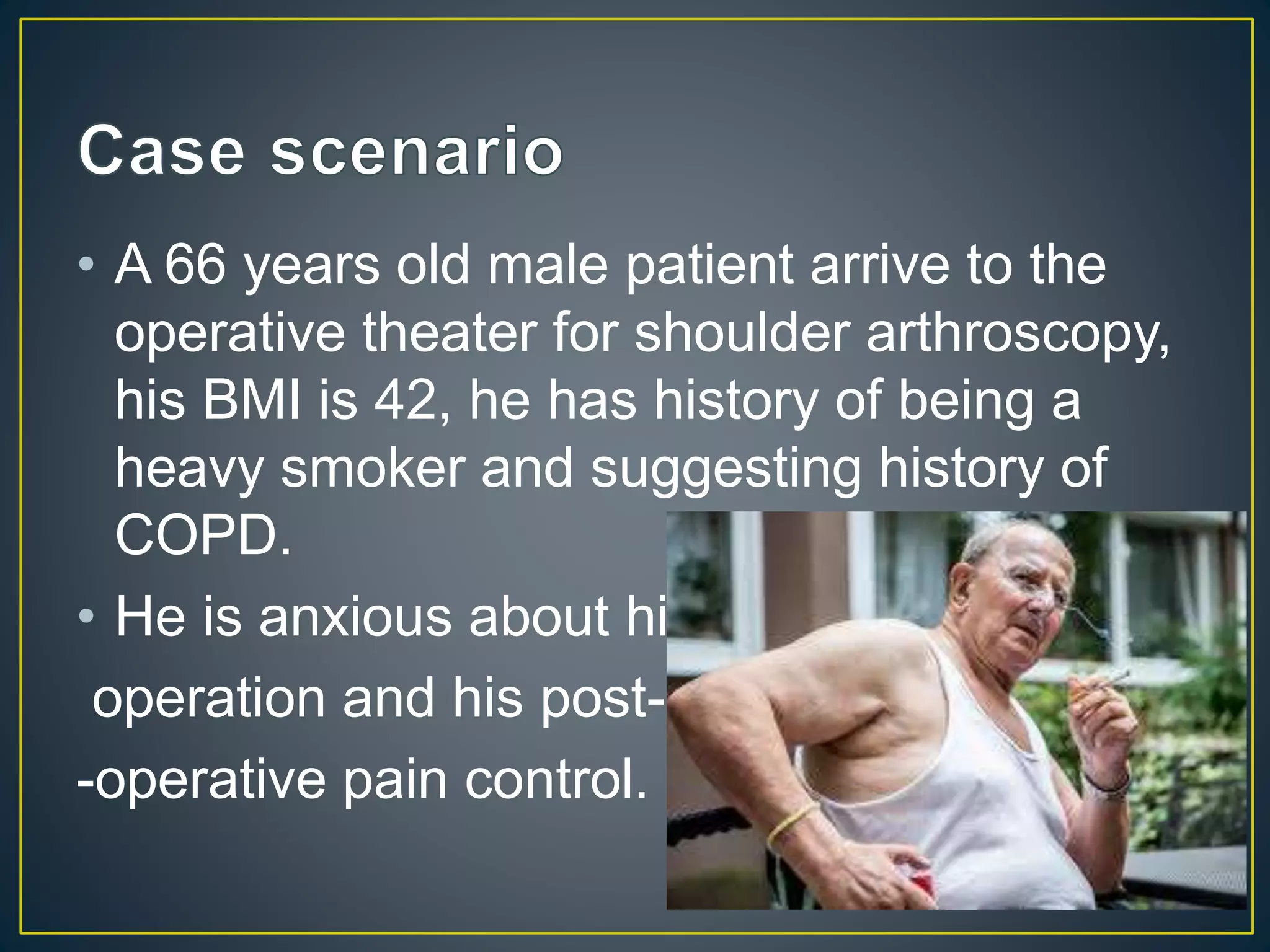 regional anesthesia in shoulder arthroscopy | PPTX