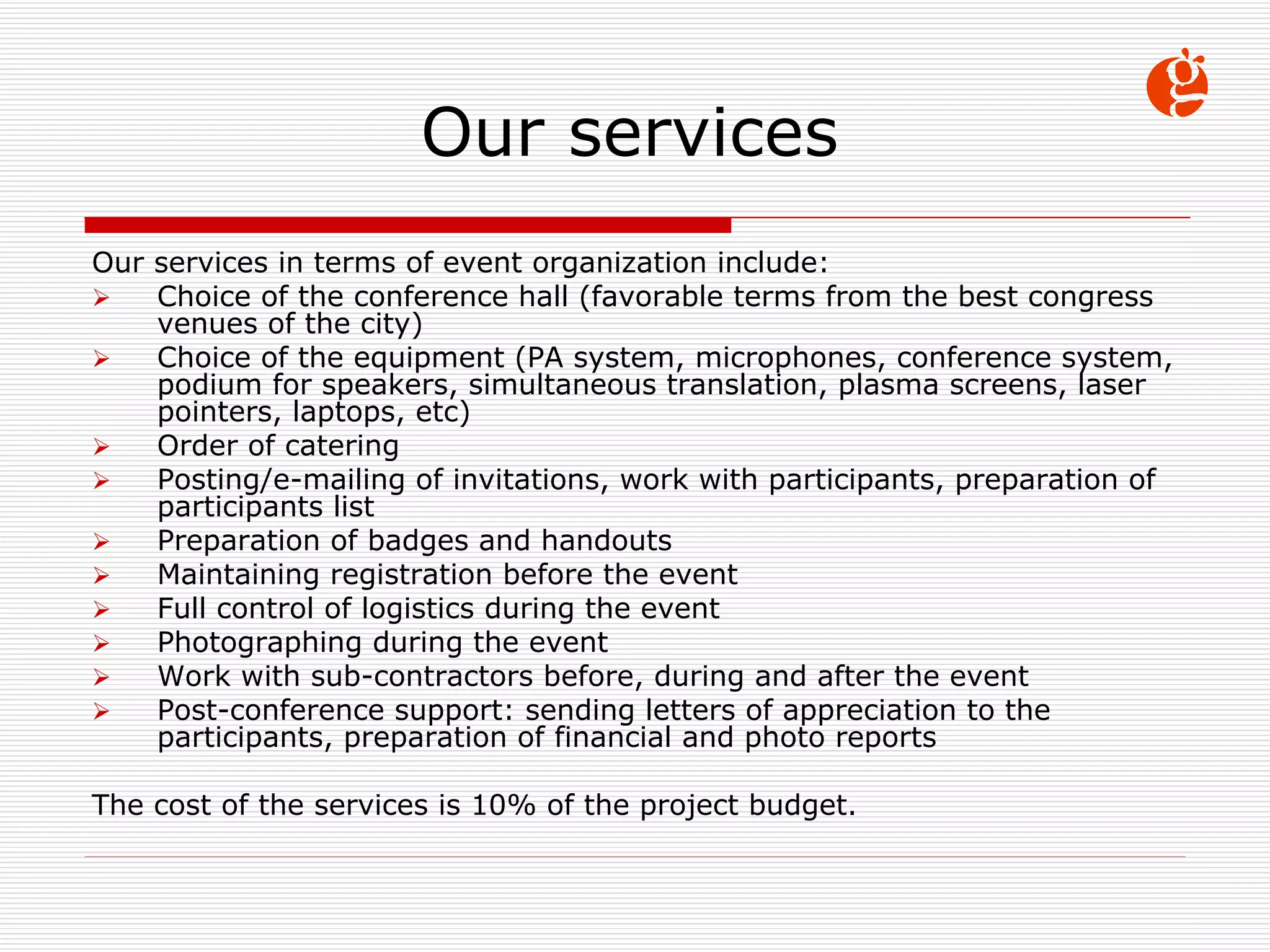 Conference Organisation | PPT