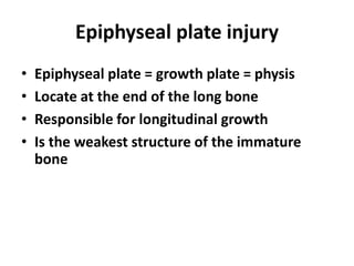 epiphyseal plate injury | PPTX | Death, Injury, or Military Conflict ...
