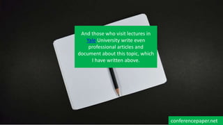 Writing a Conference Paper: How to Write and Submit a Great One | PPT