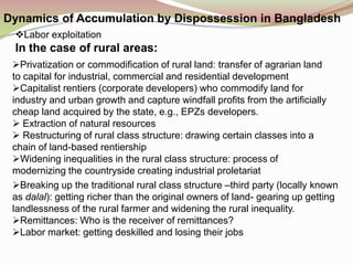 Accumulation by Dispossession and Poverty in Bangladesh | PPT