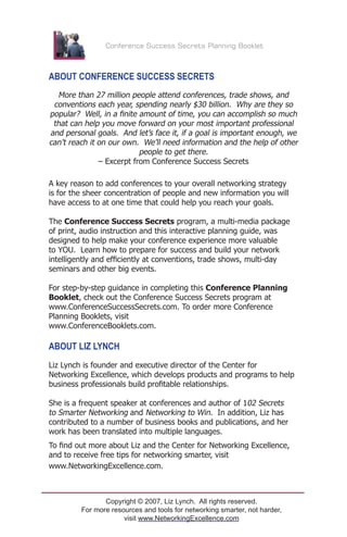 Conference Planning Booklet | PDF