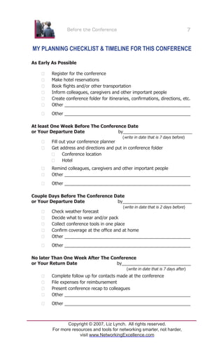Conference Planning Booklet | PDF