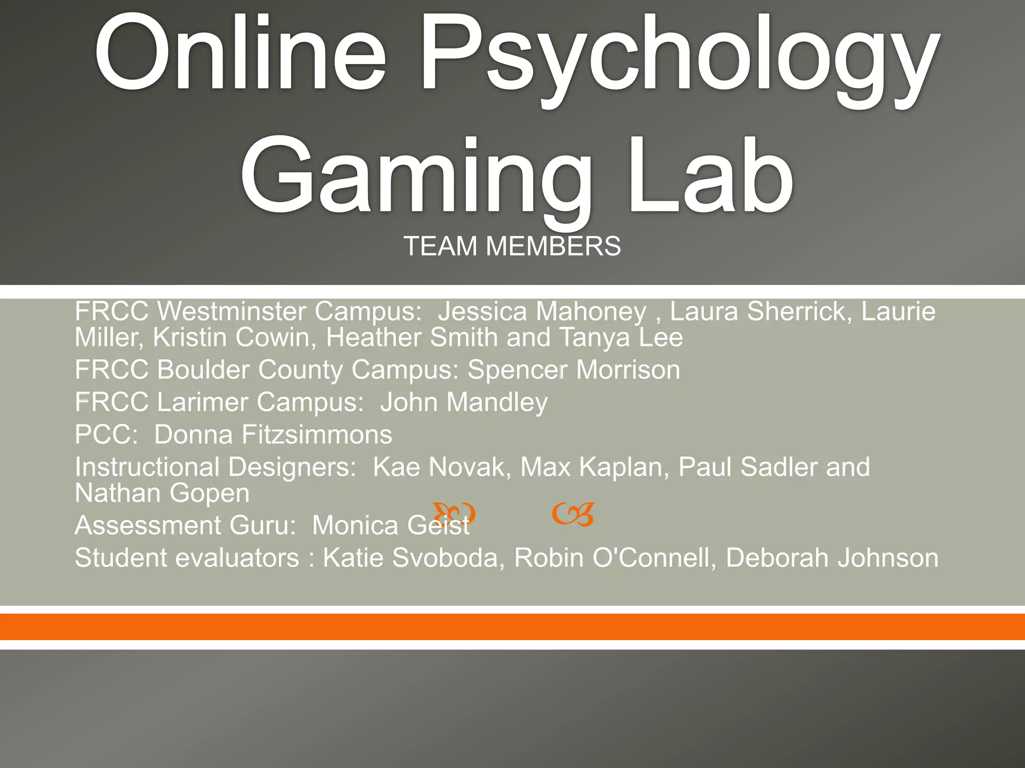 Tackling Psychology 101- Psychology Game Lab | PPT