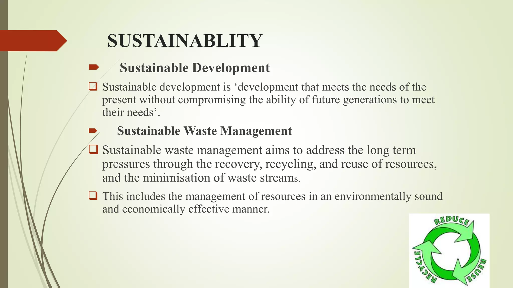 Sustainable Waste Management | PPTX
