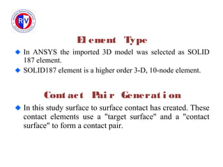 presentation on contact analysis of dovetail joint | PPT