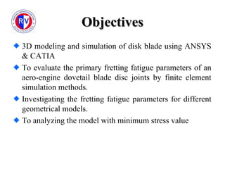 presentation on contact analysis of dovetail joint | PPT