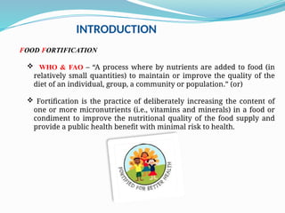 Yoghurt fortification with ferrous sulphate | PPTX