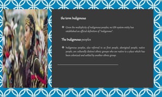 Conference ppt indegenious people | PPTX