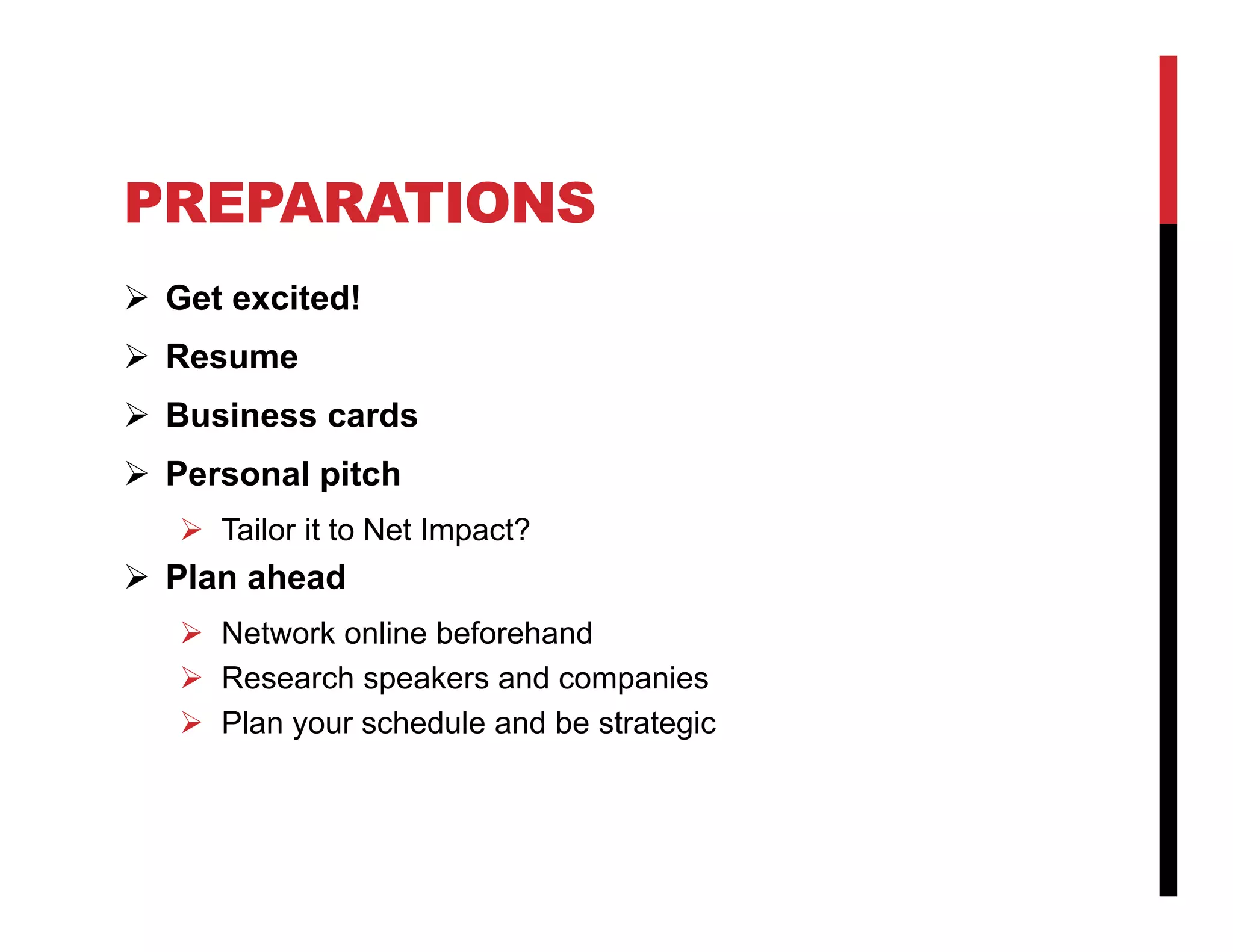 Conference Prep Session | PPT