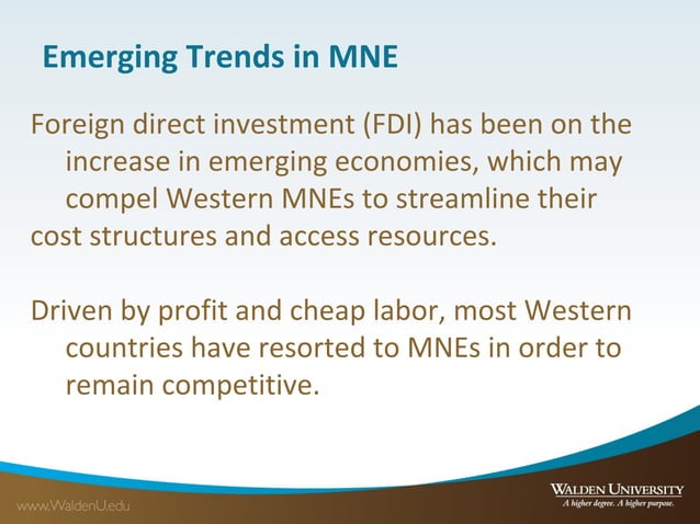 A Theoretical Analysis of the Tenets of Multinational Enterprise (MNE) | PPT