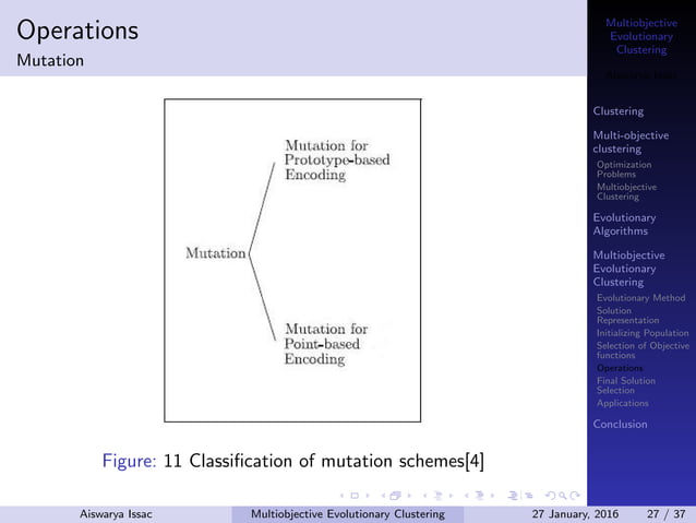 Multi Objective Evolutionary Clustering A Survey Ppt