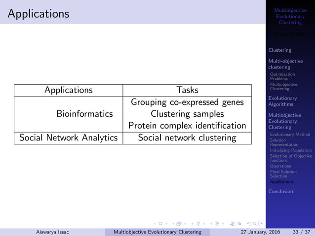 Multi Objective Evolutionary Clustering A Survey Ppt