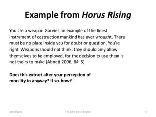 Concept of Morality in Horus Rising: The seeds of heresy are sown and ...