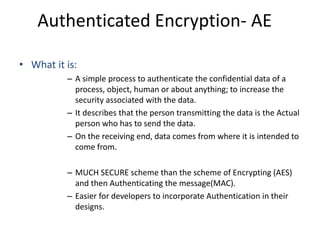 VLSI DESIGN Conference 2016, Kolkata- Authenticated Encryption ...