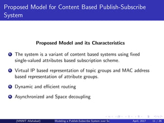 Publish Subscribe System over Software Defined Networking | PPT