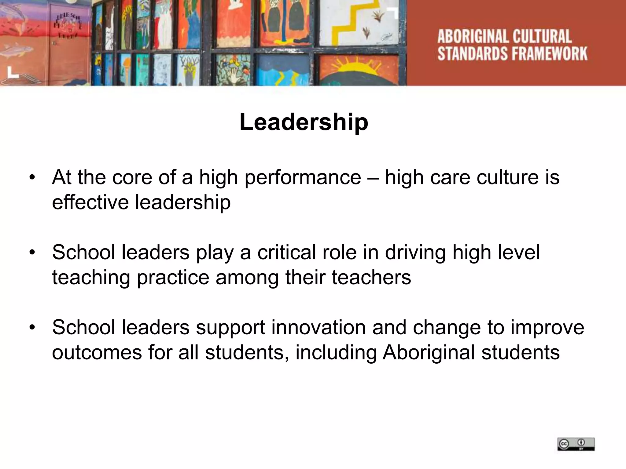 Aboriginal Cultural Standards Framework | PPTX