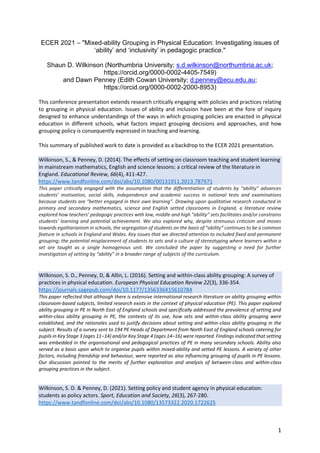 Conference resource | PDF