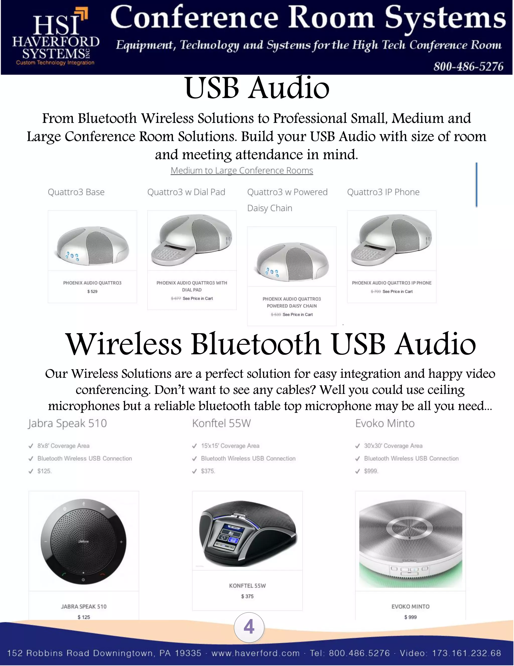 Conference room systems Product Overview | PDF