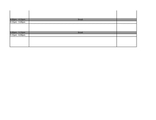Conference Schedule Template | XLS
