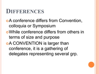 Conference & seminars | PPTX