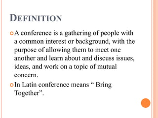 Conference & seminars | PPT