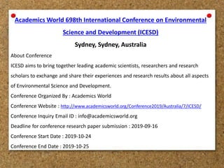 Conferences in Australia in October, 2019 | PPT