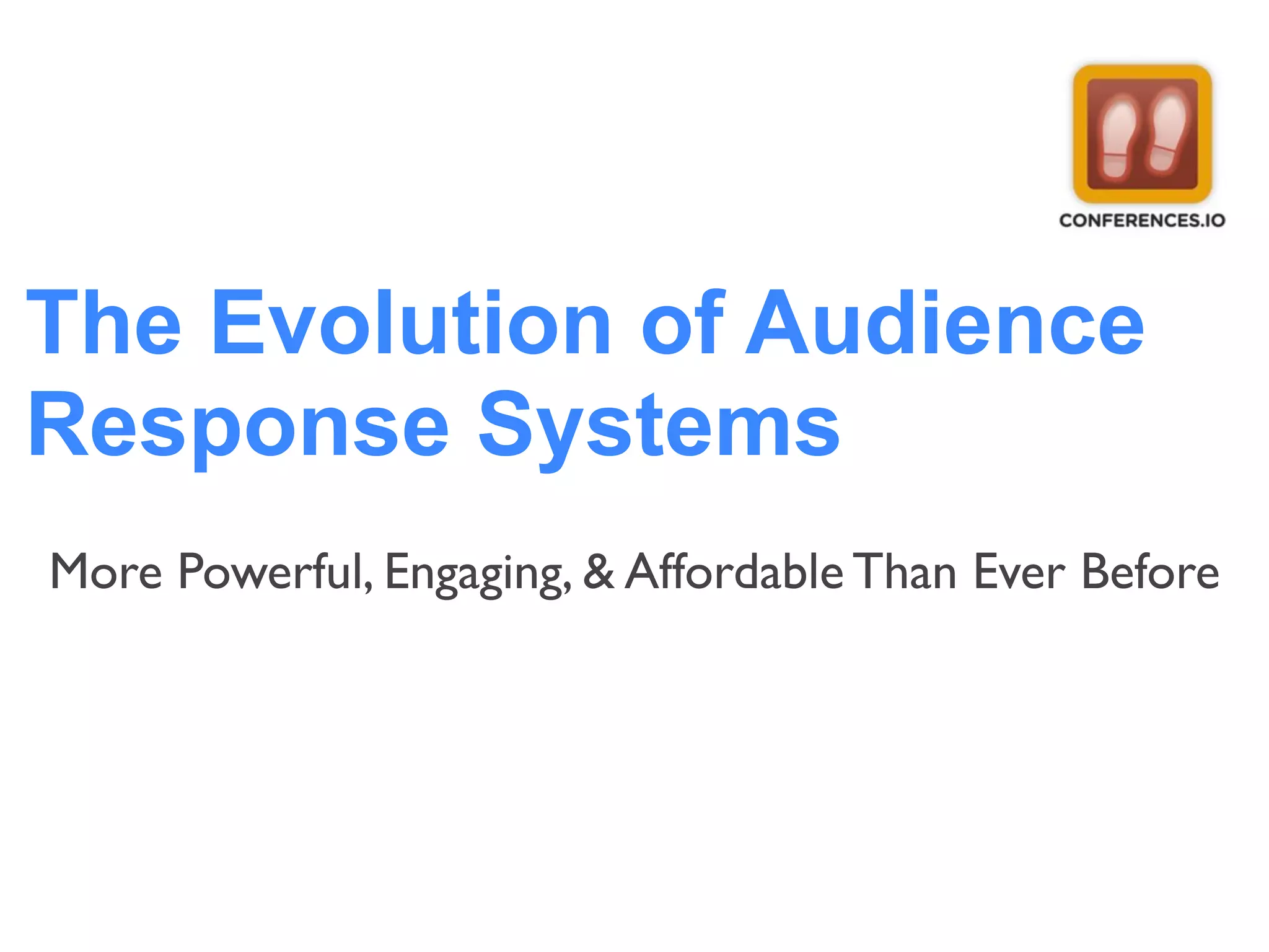 MPI TechCon 14 - The Evolution of Audience Response Systems | PDF