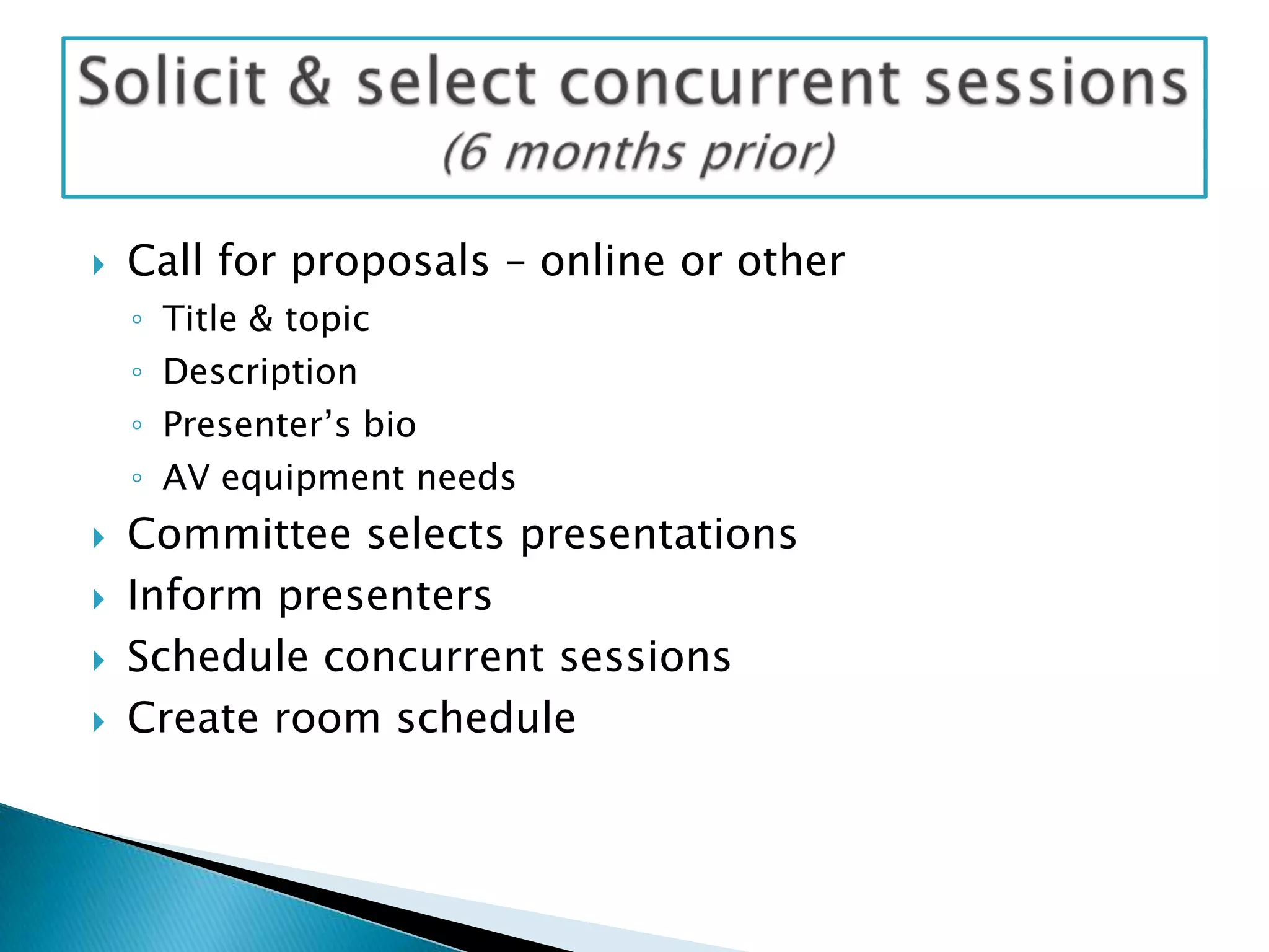 Conference Planning Presentation | PPTX