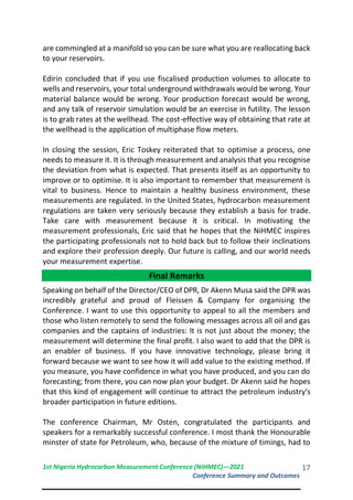 Conference summary and outcomes final | PDF