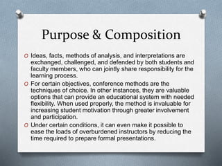 Conference technique in teaching Environmental Education | PPTX