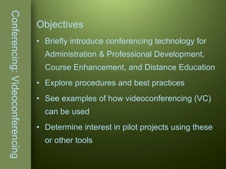 Videoconferencing Basics | PPT