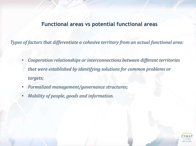 Conferinta CEMAT 2017: Overview of European Functional Areas ...