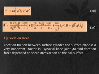 Study surface roughness and friction of synovial human knee joint with ...