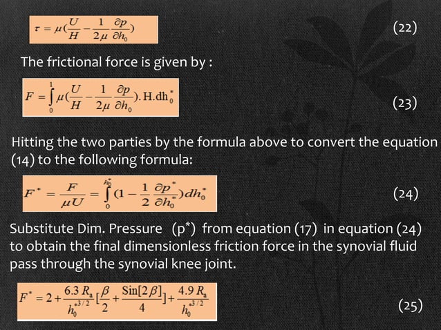 Study surface roughness and friction of synovial human knee joint with ...